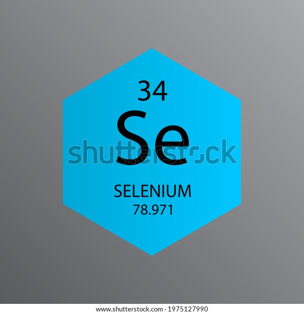 Se Selenium Non Reactive Metal Chemical Stock Vector (Royalty Free ...