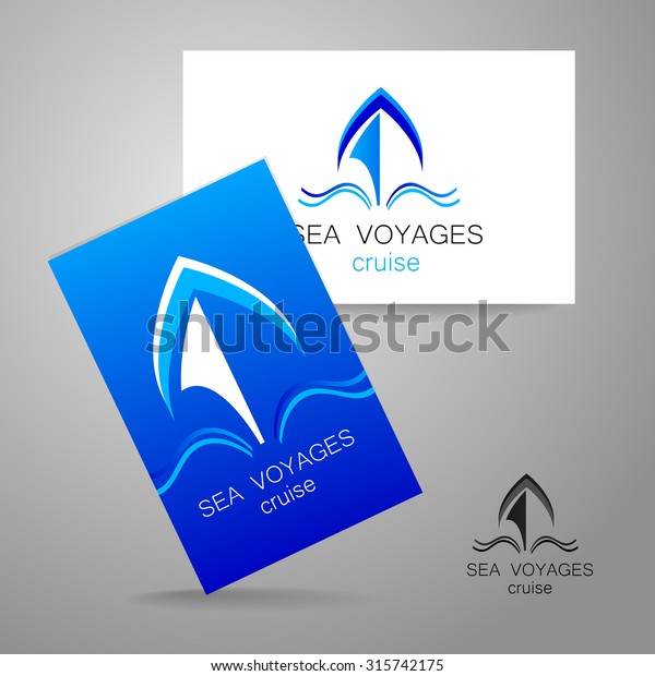 Sea Cruise Logo Design Presentation Corporate Stock Vector (Royalty ...