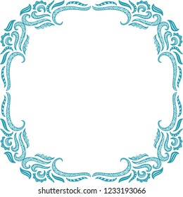 Sea Frame Vector Illustration Stock Vector (Royalty Free) 1233193066 ...