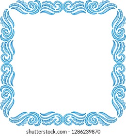 Sea Frame Vector Illustration Stock Vector (Royalty Free) 1286239870 ...