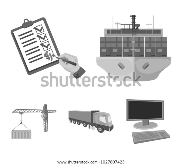 Sea Freight Signature Delivery Documents Truck Stock Vector (Royalty ...