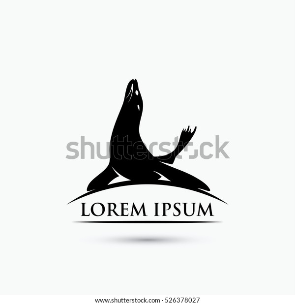 Sea Lion Symbol Vector Illustration Stock Vector (Royalty Free) 526378027