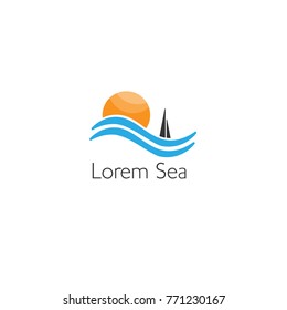 Sea Logo Design Stock Vector (Royalty Free) 771230167 | Shutterstock