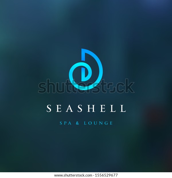 Sea Shell Modern Blue Color Logo: เวกเตอร์สต็อก (ปลอดค่าลิขสิทธิ์ ...