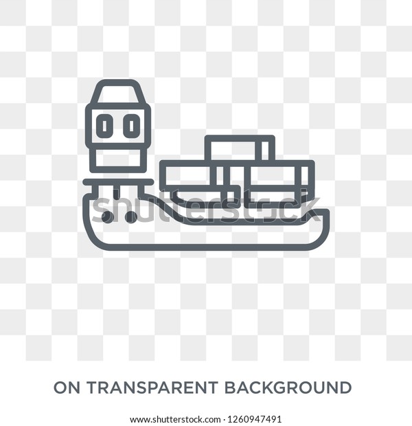 Sea Ship Containers Icon Sea Ship Stock Vector (Royalty Free ...