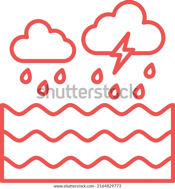Sea Storm Vector Icon Can Be Stock Vector (Royalty Free) 2164829773 ...