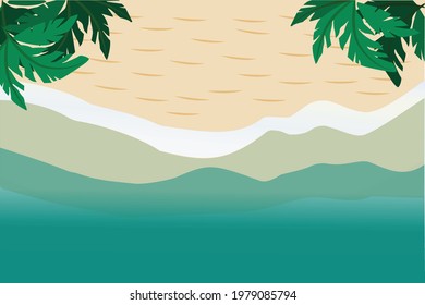 Sea Summer Template Beach Summer Background Stock Vector (Royalty Free ...