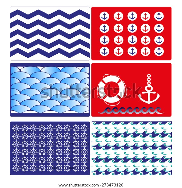 Sea Symbols Stock Vector (Royalty Free) 273473120 | Shutterstock