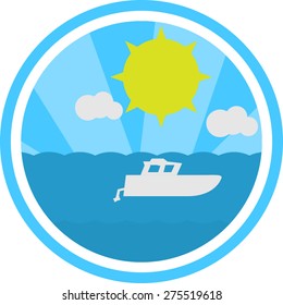 Sea View Pictogram Vector Stock Vector (Royalty Free) 275519618 ...