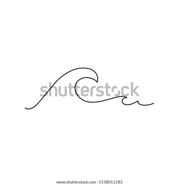 4,723 Waves Sea One Line Images, Stock Photos & Vectors | Shutterstock