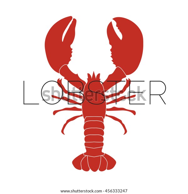 Seafood Lobster Simple Vector Illustration Stock Vector (Royalty Free ...