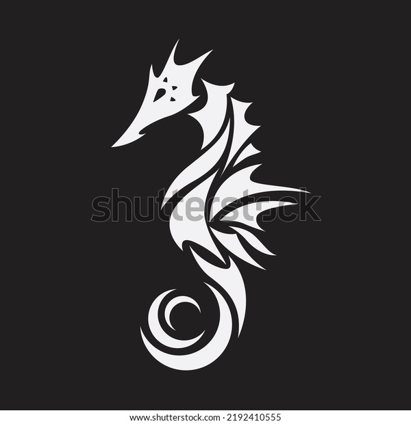 Seahorse Vector Seahorse Icon Isolated On Stock Vector (Royalty Free ...