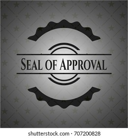 Seal Approval Black Badge Stock Vector (Royalty Free) 707200828 ...