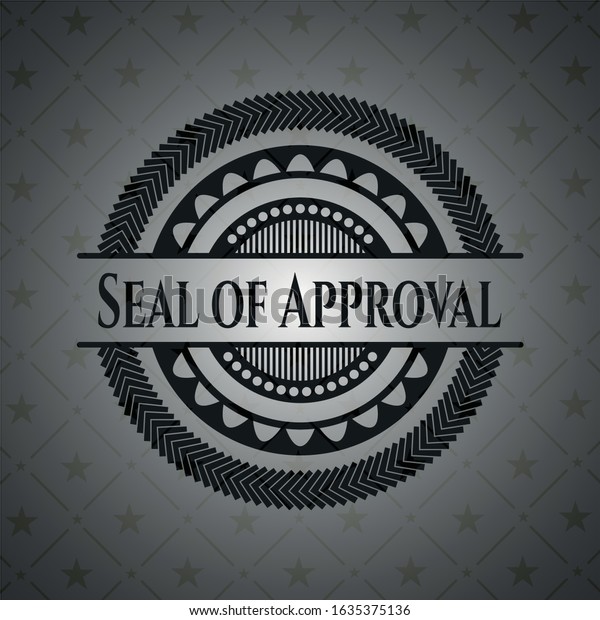 Seal Approval Dark Icon Emblem Vector Stock Vector (Royalty Free ...
