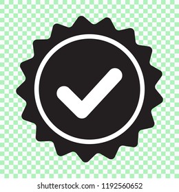 Seal Check Mark Icon Vector Stock Vector (Royalty Free) 1192560652 ...