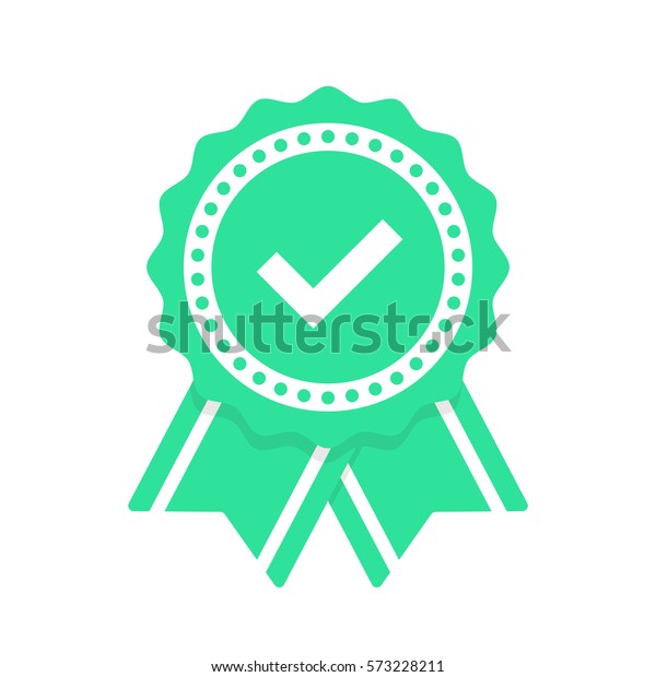 Seal Ribbon Check Mark Stock Vector (Royalty Free) 573228211 | Shutterstock