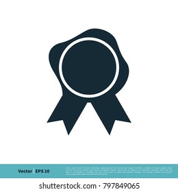 Seal Ribbon Emblem Icon Vector Logo Stock Vector (Royalty Free) 797849065