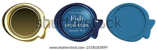 Seal Wax Emblem Shape Fish Vector: เวกเตอร์สต็อก (ปลอดค่าลิขสิทธิ์ ...