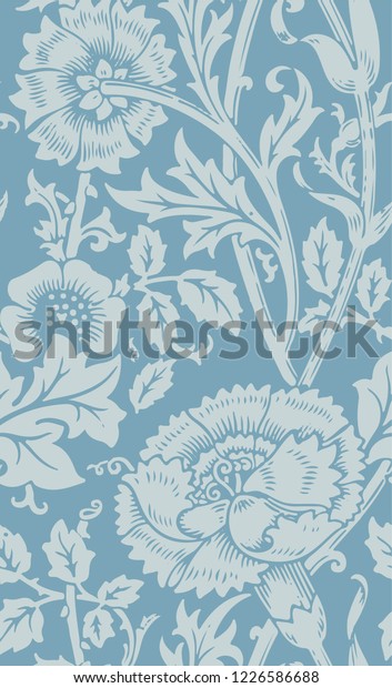 Seamles Floral Pattern William Morris Vector Stock Vector (Royalty Free ...