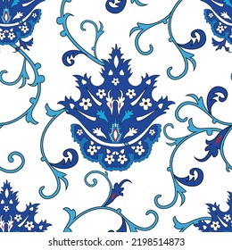Seamles Ottoman Turkish Tile Pattern Stock Vector (Royalty Free ...