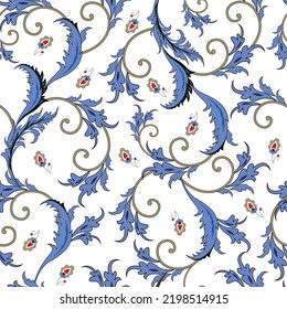 Seamles Ottoman Turkish Tile Pattern Stock Vector (Royalty Free ...