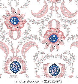 Seamles Ottoman Turkish Tile Pattern Stock Vector (Royalty Free ...