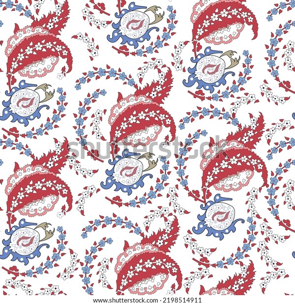 Seamles Ottoman Turkish Tile Pattern Stock Vector (Royalty Free ...