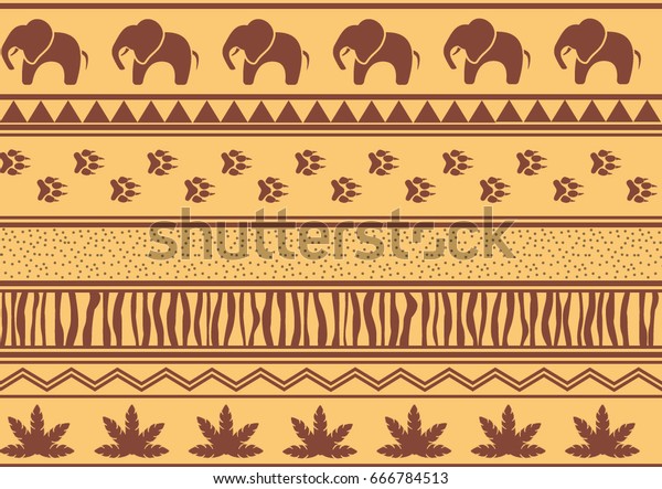 Seamless Abstract African Safari Pattern Stock Vector (Royalty Free ...
