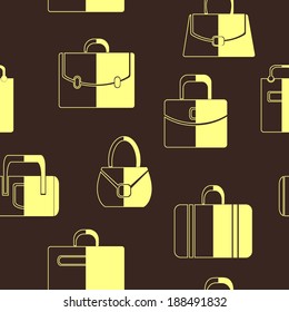 Seamless Abstract Background Bags Stock Vector (Royalty Free) 188491832 ...