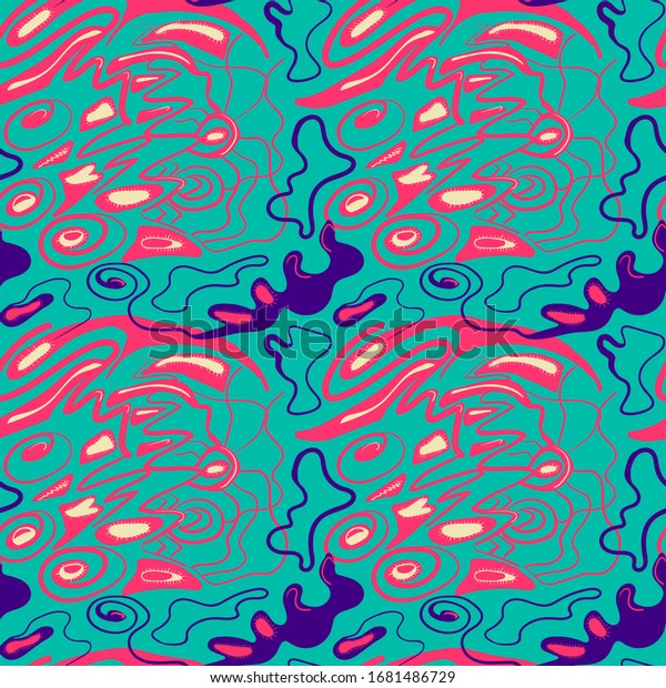 Seamless Abstract Background Freehand Patterns Stock Vector (Royalty ...