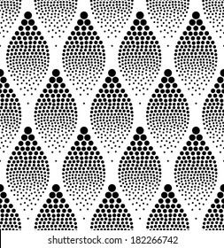 Seamless Abstract Black White Dots Pattern Stock Vector (Royalty Free ...