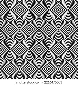 Seamless Abstract Black White Pattern Vector Stock Vector (Royalty Free ...
