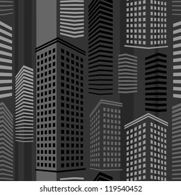 Seamless Abstract Buildings Stock Vector (Royalty Free) 119540452 ...