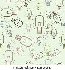Seamless Abstract Bulb Web Page Wallpaper Stock Vector (Royalty Free ...