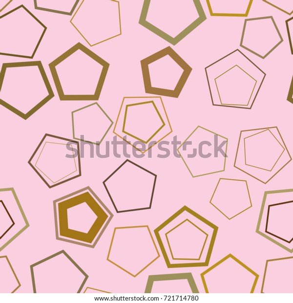 Seamless Abstract Colored Geometric Pentagon Pattern Stock Vector ...