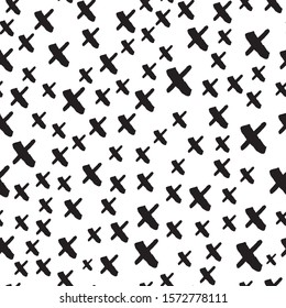 Seamless Abstract Cross Symbol Vector Pattern Stock Vector (Royalty ...