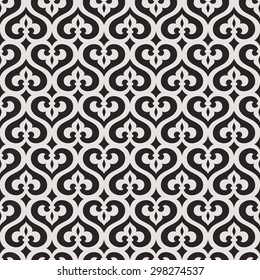 Seamless Abstract Floral Pattern Decorative Lattice Stock Vector ...