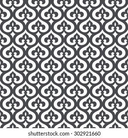 Seamless Abstract Floral Pattern Decorative Lattice Stock Vector ...