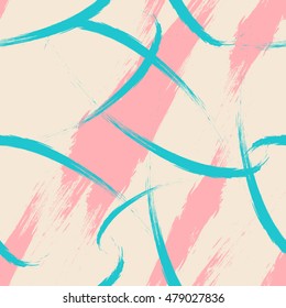 Seamless Abstract Hand Drawn Brushstroke Shapes Stock Vector (Royalty ...