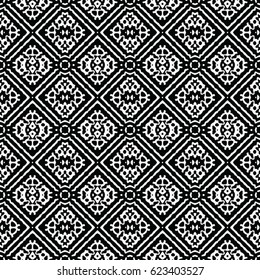 Seamless Abstract Monochrome Engraving Pattern Texture Stock Vector ...