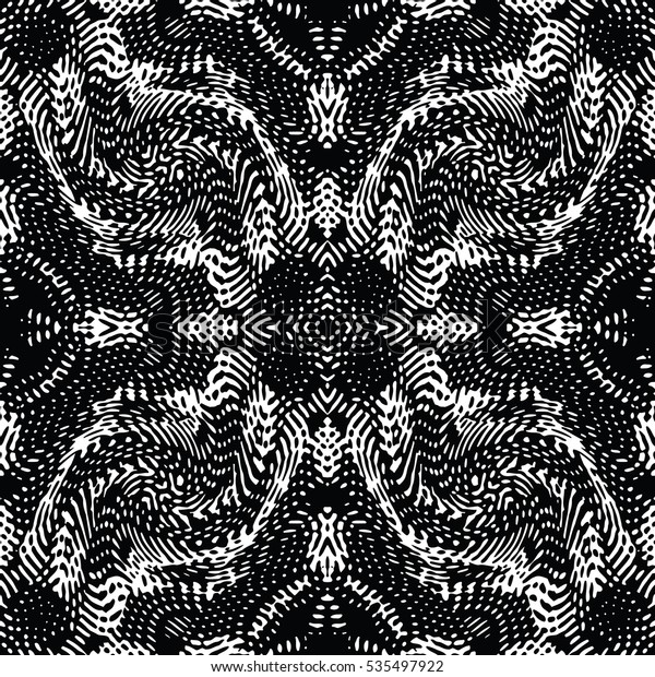 Seamless Abstract Monochrome Engraving Pattern Texture Stock Vector ...