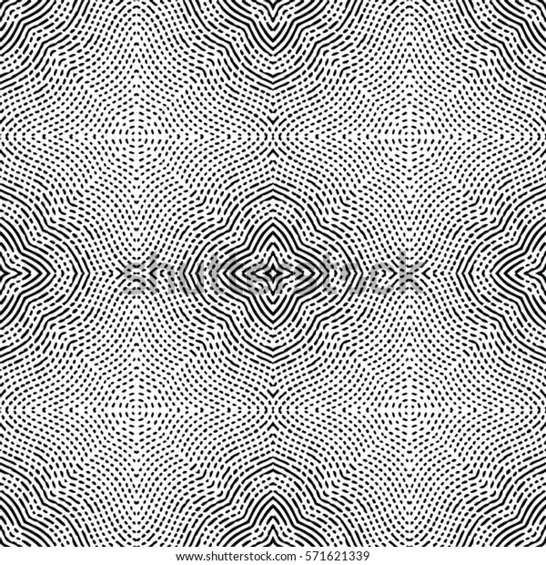 Seamless Abstract Monochrome Engraving Pattern Texture Stock Vector ...