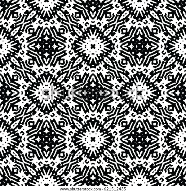 Seamless Abstract Monochrome Engraving Pattern Texture Stock Vector ...