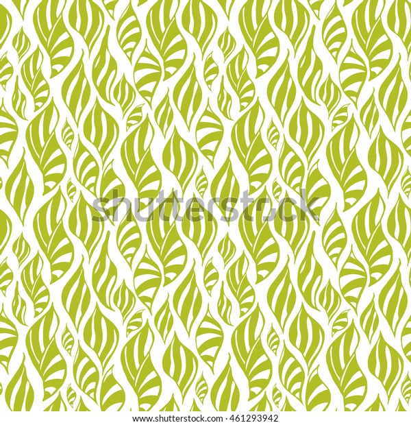 Seamless Abstract Pattern White Yellowgreen Colors Stock Vector ...