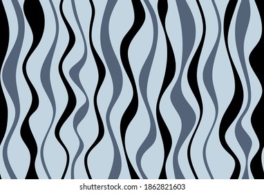 Seamless Abstract Striped Wavy Line Patternvector Stock Vector (Royalty ...