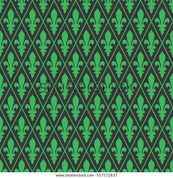 Seamless Back Green Medieval Diamond Pattern 스톡 벡터(로열티 프리) 557572837 ...