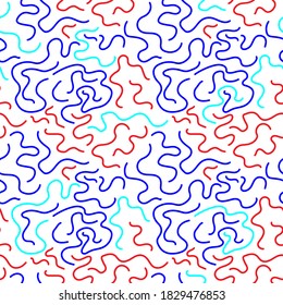 Seamless Backdrop Chaotic Wave Lines Stock Vector (Royalty Free ...