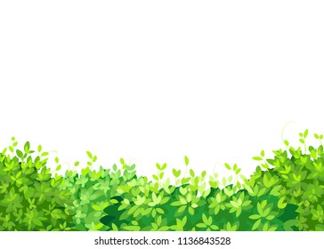 Seamless Background Bush Leaves Vector Stock Vector (Royalty Free ...