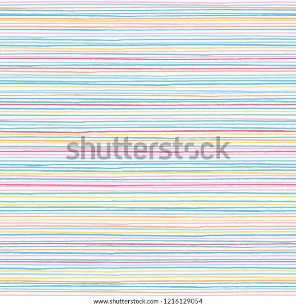 Seamless Background Color Hand Drawn Lines Stock Vector (Royalty Free ...