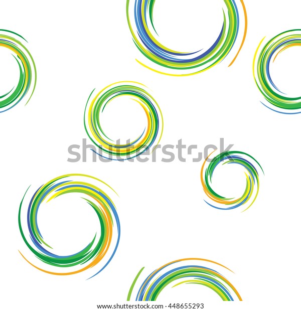Seamless Background Colorful Rings Stock Vector (Royalty Free) 448655293